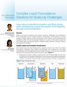 Download the Executive Summary: Complex Liquid Formulations: Solutions ...